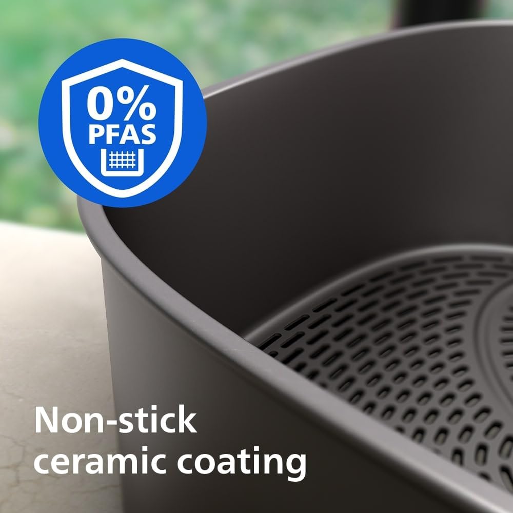 Philips Airfryer 4000 Series Stacked Dual Basket Airfryer NA462/79 Bla ...